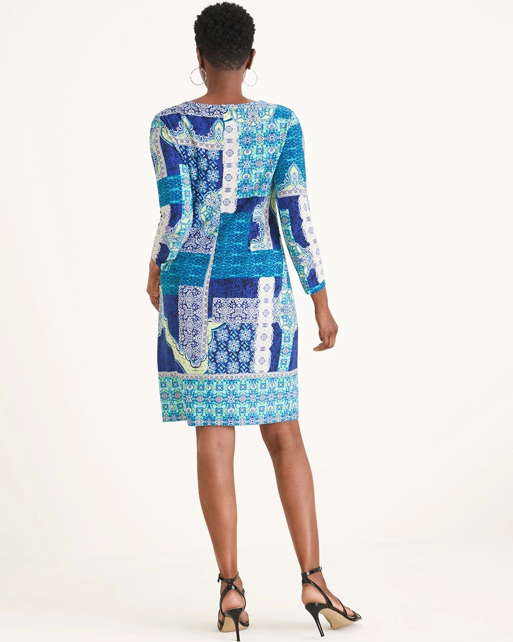 Patchwork Tile-Print Dress | Chico's